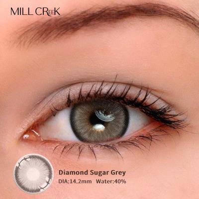 China 14.5mm Grey Contact Lens Without Prescription colorido mágico de vista natural à venda