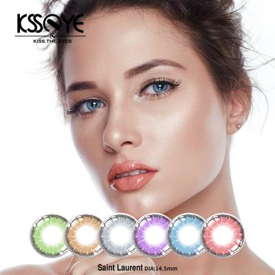 Cina Porpora naturale solida annuale di rosa della lente a contatto 8.5mm di colore di KSSEYE rossa in vendita