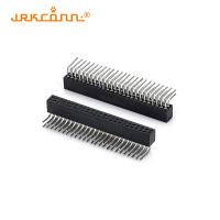 Quality Female 1.27 Mm Header Right Angle Pins Header Connector Gold Plating Tin Plating for sale