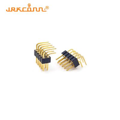 90 degrés double rangée 2.0mm connecteurs de carte de PCB avec des contacts en laiton