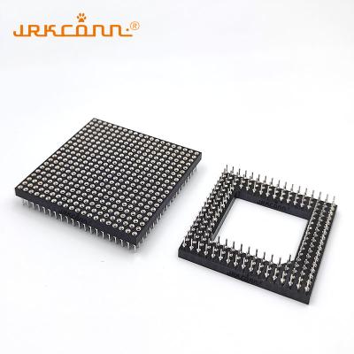 China 1.27mm PGA Test Socket Gold Plated 96P 132P 168P 400P Contact Clip Material Beryllium Copper C17200 for Accurate Measurements for sale