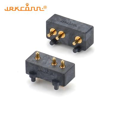 China 1.27mm Pitch Customized 3P Magnetic Charging Pogo Pin For Customer Electronics for sale