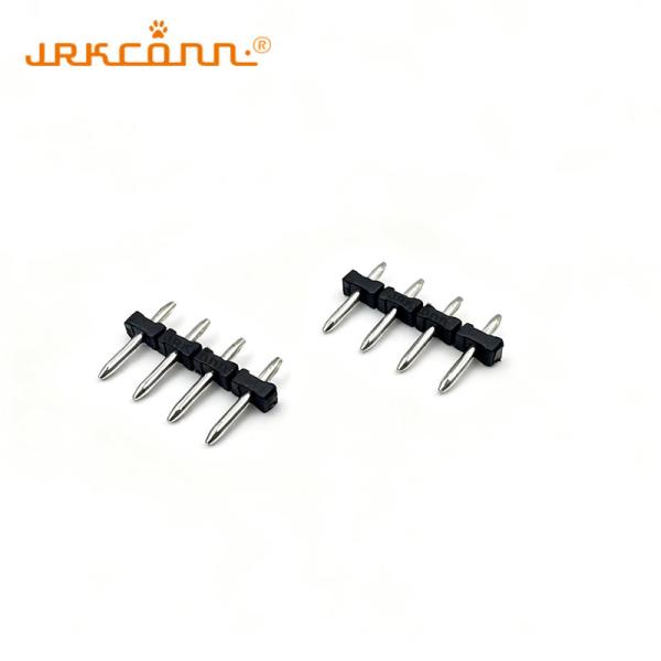 Quality Male Pin Header 5mm Pitch 4 Pin PCB Connector with 12.5mm Pin Length for Board-to-Board Connections for sale