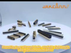 2.54mm pin header connectors gold tin plating st type single pin female header