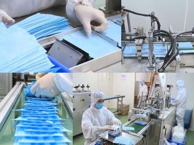 Cina Controllo dello SpA di capacità elevata macchina della maschera di protezione di 3 strati in vendita