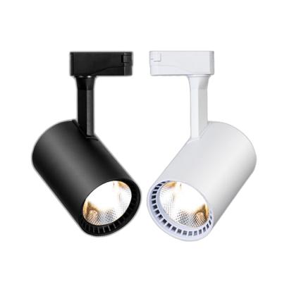 China Modern led track lighting 3 phase 20w aluminum housing cob lighting 6 wires led track rail for spot light for sale