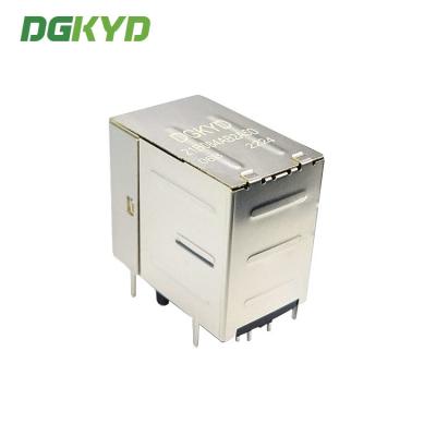 China Multi-porto 100M Connector 10P8C RJ45 Jack Ethernet Filter modular de DGKYD21B084AB2A5D068 2X1 à venda