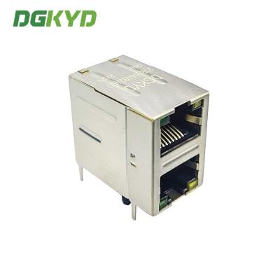 China Multi-porto 100M Connector 10P8C RJ45 Jack Ethernet Filter modular de DGKYD21B084AB2A5D068 2X1 à venda