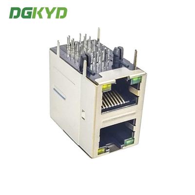 China Multi-porto 100M Connector 10P8C RJ45 Jack Ethernet Filter modular de DGKYD21B084AB2A5D068 2X1 à venda