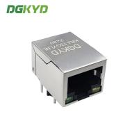 China Customized Shielded Single Port RJ45 Jack with 10/100Base LAN Transformer 1500Vrms for sale