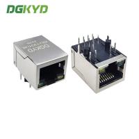 China Customized Shielded Single Port RJ45 Jack with 10/100Base LAN Transformer 1500Vrms for sale