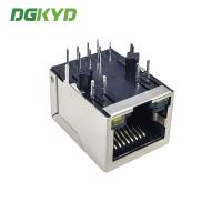 China Customized Shielded Single Port RJ45 Jack with 10/100Base LAN Transformer 1500Vrms for sale