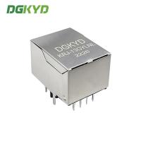 China Customized Shielded Single Port RJ45 Jack with 10/100Base LAN Transformer 1500Vrms for sale