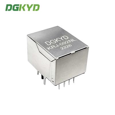 China Single port Tab Down Shielded rj45 Cat5 Modular jack connector, 10/100 BASE lan connector for sale
