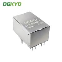 China RJ45 Modular Jack Single Port PCB Interface Illuminated Shield 10/100/1000 BASE-T for sale