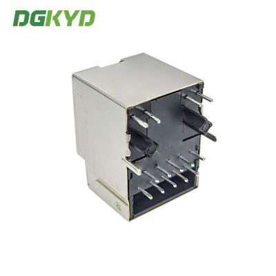 China DGKYD511B207AB2A1DP068 180 graad ingekerfte RJ45-de filterpoe 6U van schakelaarethernet netwerkinterface Te koop