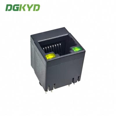 Китай KRJ-5224GYWKNL 180 гнезда сетевого порта степени соединитель пакета RJ45 встроенного пустой со светом без экрана продается