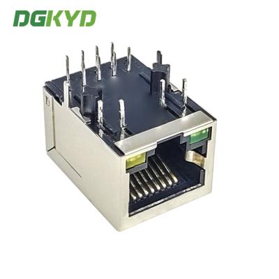 China Cat5 RJ45 Ethernet connector with common mode choke , G/Y LED for sale