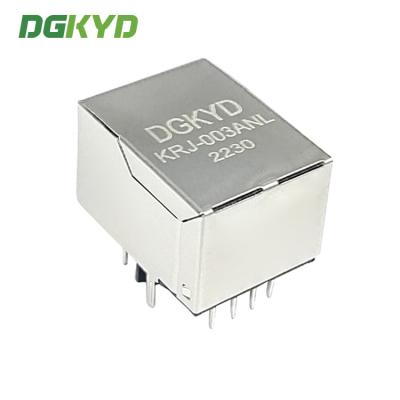 China Cat5 RJ45 Ethernet connector with common mode choke , G/Y LED for sale
