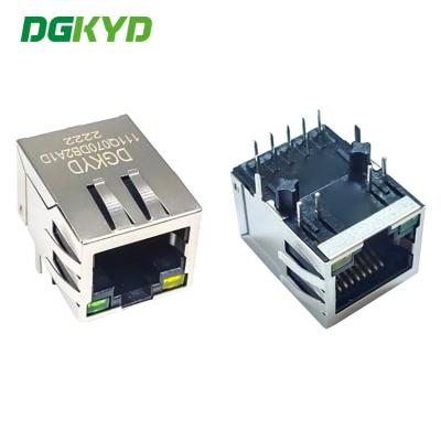 DGKYD111Q070DB2A1D Ethernet RJ45 Socket 1000BASE-TX Integrated Transformer G/Y