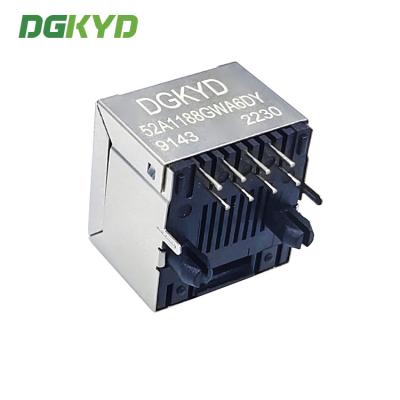 中国 行のDGKYD52A1188GWA6DY9143 52A RJ45 8P8Cのコネクター180度のソケット 販売のため