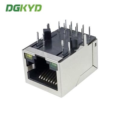 China DGKYD111Q066AB2A1D RJ45-Netwerkschakelaar met Lamp Geen Geïntegreerde Modulaire het Blokinterface van Granaatscherfethernet Gigabit Te koop