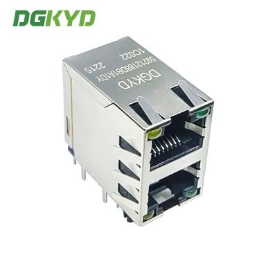 China DGKYD59212188DB1A1DY1C022 Série 5921 Soquete de porta de rede 2X1 com mola de isolamento à venda