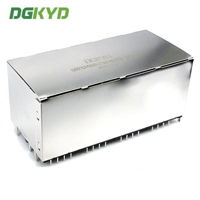 China DGKYD59212488GWA1DY1E127 RJ45 Multiport Socket with Shielded Data Communication Interface for sale