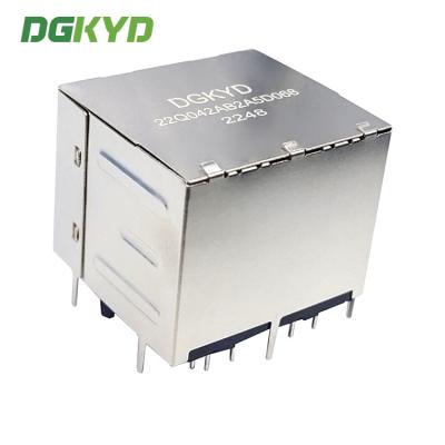 Cina DGKYD22Q042AB2A5D068 Connettore di rete RJ45 Gigabit con schermatura luminosa 10PIN in vendita
