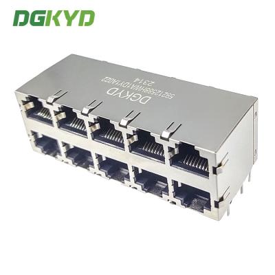 中国 DGKYD59212588HWA1DY1A022 2X5の港8P8Cモジュラー ジャックばねの部分の多港が付いているランプ無し 販売のため