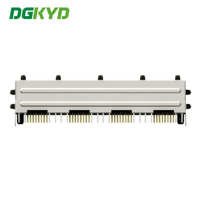 중국 DGKYD561488DB1A1DY1022 4 포트 보호된 Rj45 커넥터 1x4 포트 RJ45 소켓 멀티 소켓 RJ45 LED 판매용