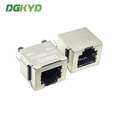 Китай DGKYD52TE1166GWA1DY1008 6P6C RJ11 соединитель 180° Вертикальный интерфейс без световой ленты продается