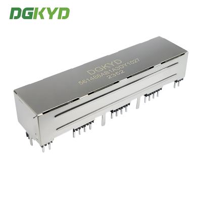 중국 DGKYD561488AB1A3DY1027 RJ45 멀티 포트 소켓 8p8 커넥터 네 포트 직전 연결 장치 네트워크 포트 소켓 판매용