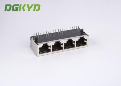 Chine Le métal a protégé 1000 connecteurs bas de l'Ethernet rj45 de giga de port de quadruple, sans LED à vendre