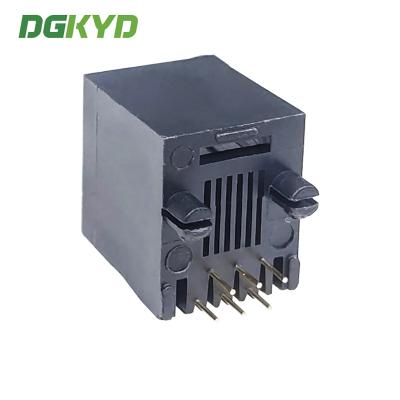China DGKYD52221166IWA1DY4 RJ45 conector 6P6C tomada de cabo de rede de plástico livre de luz de porta única à venda