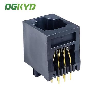 China DGKYD52221166IWA1DY4 RJ45 conector 6P6C tomada de cabo de rede de plástico livre de luz de porta única à venda
