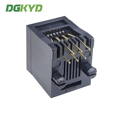 China DGKYD52221166IWA1DY4 RJ45 conector 6P6C tomada de cabo de rede de plástico livre de luz de porta única à venda