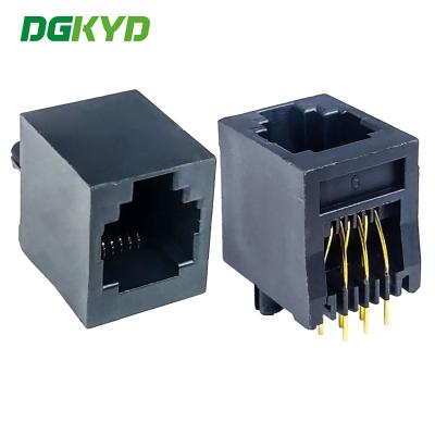 Китай DGKYD52221166IWA1DY4 RJ45 соединитель 6P6C свет свободный пластиковый однопортный сетевой кабельный розетка продается
