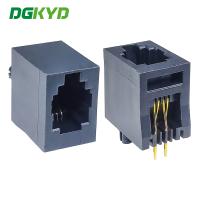 China RJ11 Connector Crystal Head Network Cable Interface 6U Gold Plating Without Light for sale