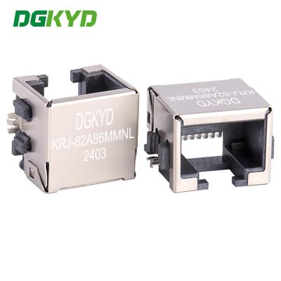 Cina KRJ-82A86MMNL Interfaccia di rete RJ45 senza filtro Presa di rete SMD Tipo patch in vendita