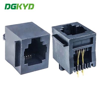 Китай DGKYD5222E1164IWA1DY1 RJ11 Коннектор Кристальная головка сетевого кабеля Интерфейс без света продается