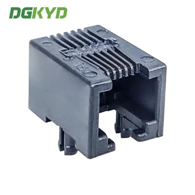 China DGKYD53211166IWA1DY4 RJ11 interface 6P6C connector plastic light free direct insertion 90 degree socket 6U for sale