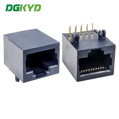China DGKYD5621K1111IWA1DY4 RJ45 interface 10P10C connector plastic lightless communication interface direct insertion for sale