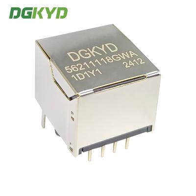 중국 10P8C 단일 포트 보호 통신 인터페이스 RJ45 커넥터 DGKYD5621118GWA1D1Y1 판매용