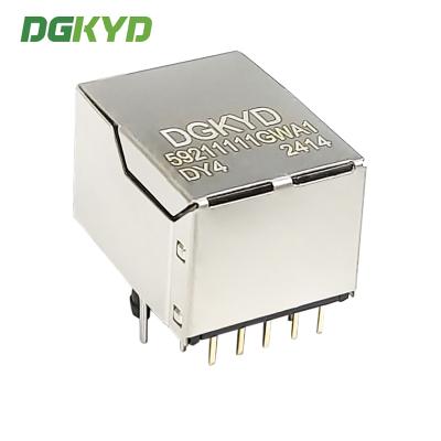 중국 RJ45 직선 커넥터 5921 10P10C 광 스트립 차단 없이 RJ45 인터페이스 DGKYD59211111GWA1DY4 판매용