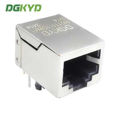 중국 RJ45 직선 커넥터 5921 10P10C 광 스트립 차단 없이 RJ45 인터페이스 DGKYD59211111GWA1DY4 판매용