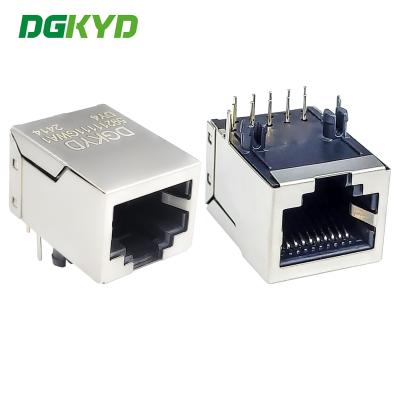 China RJ45 Straight Connector 5921 10P10C Without Light Strip Shielding RJ45 Interface DGKYD59211111GWA1DY4 for sale