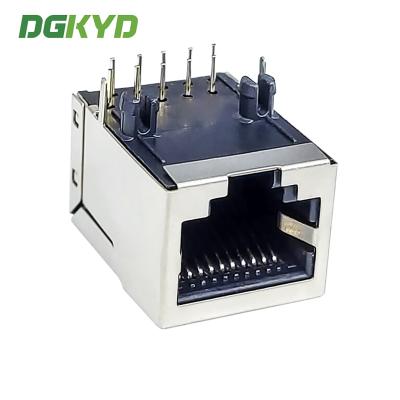 중국 RJ45 직선 커넥터 5921 10P10C 광 스트립 차단 없이 RJ45 인터페이스 DGKYD59211111GWA1DY4 판매용