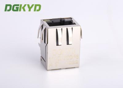 중국 단 하나 Rj45 이더네트 잭은 변압기/일반적인 형태 초크, 지도된 Og/Y를 통합했습니다 판매용