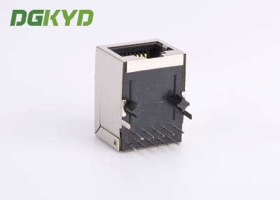 중국 트랜스, RJ45 랜잭 1000BaseT 금속 실드와 단일 포트 RJ45 판매용